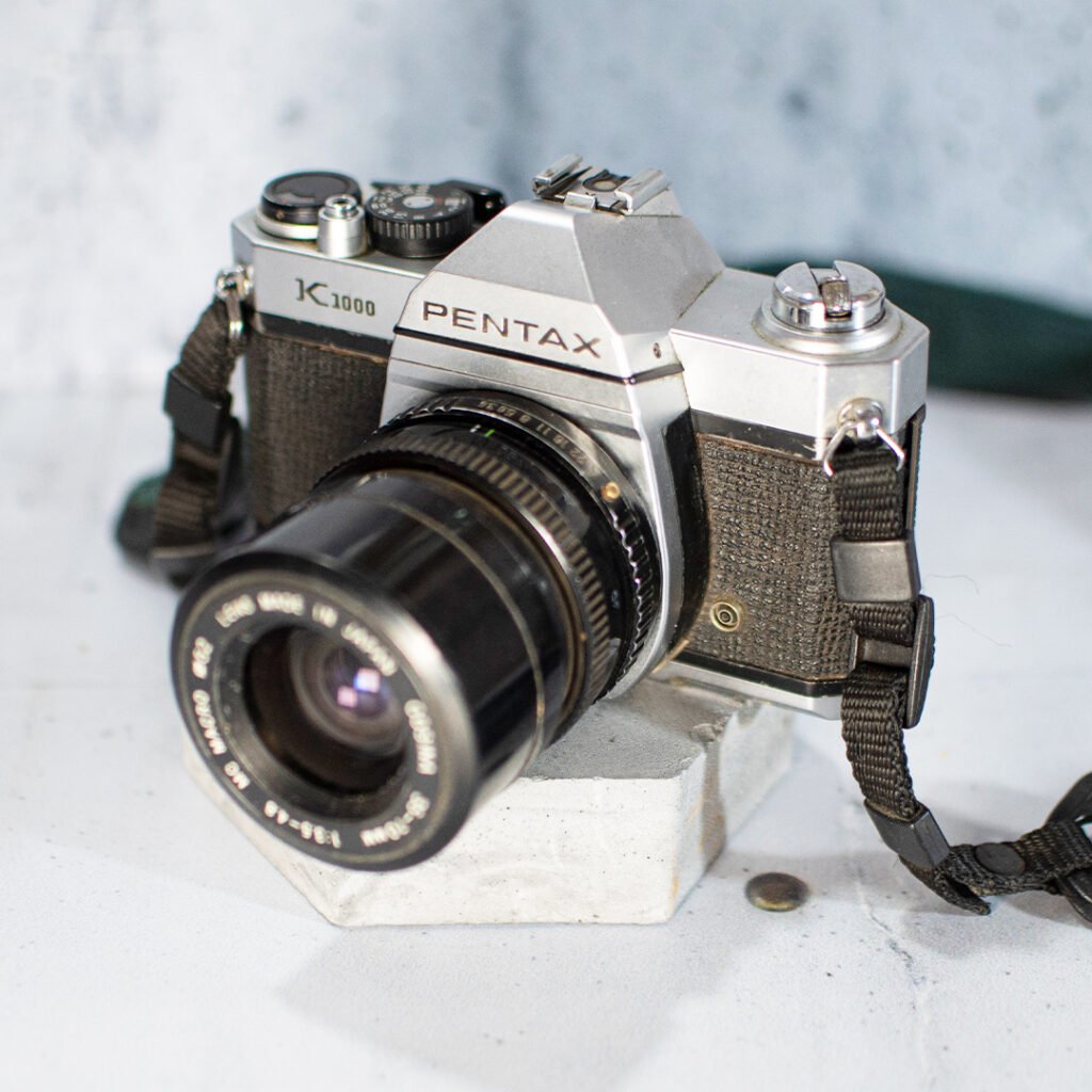 The Pentax K 1000 is a classic 35mm film single-lens reflex (SLR) camera